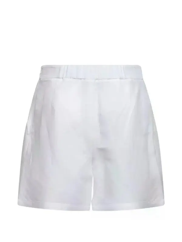 BLANCA VITA Elasticated-waistband Pleated Shorts