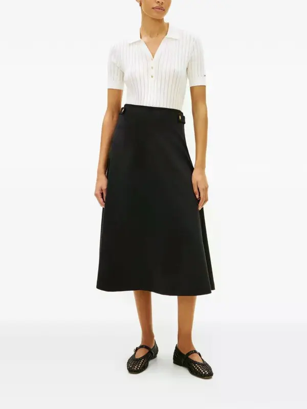 Tommy Hilfiger Button-detail Midi Skirt