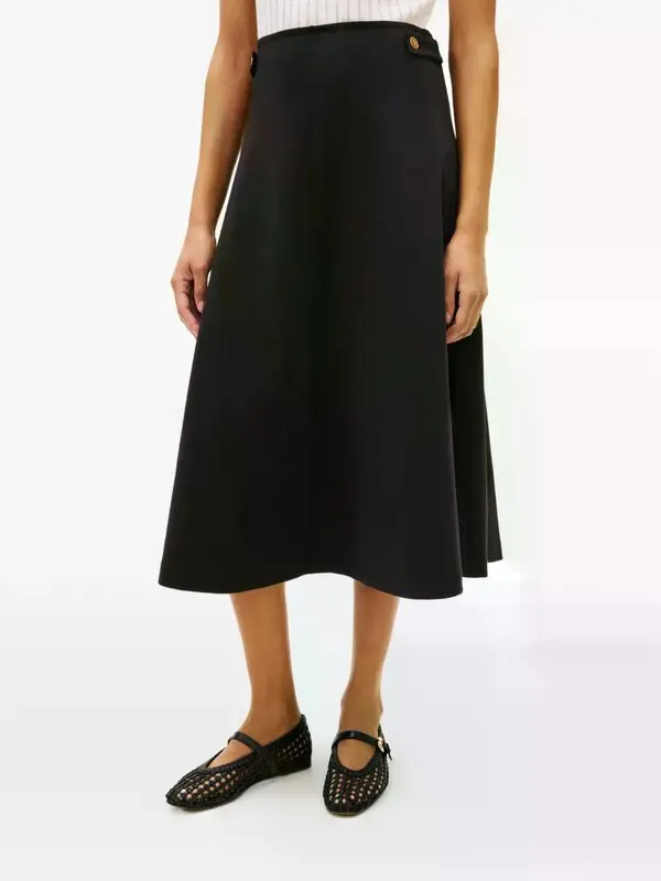 Tommy Hilfiger Button-detail Midi Skirt