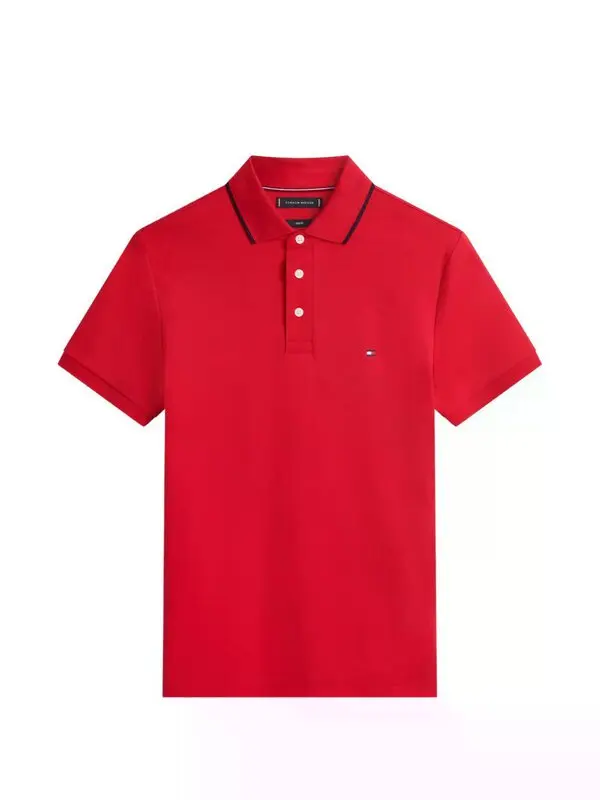Tommy Hilfiger Tipped-collar Polo Shirt - Red
