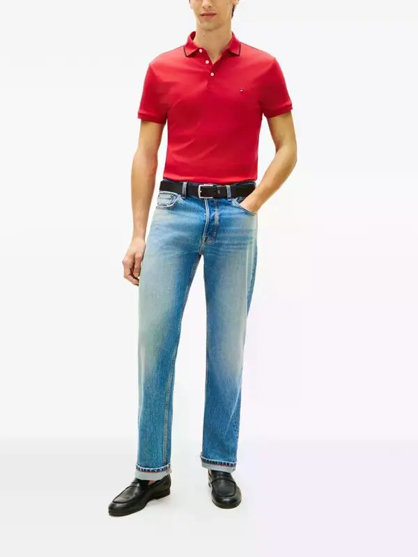 Tommy Hilfiger Tipped-collar Polo Shirt - Red