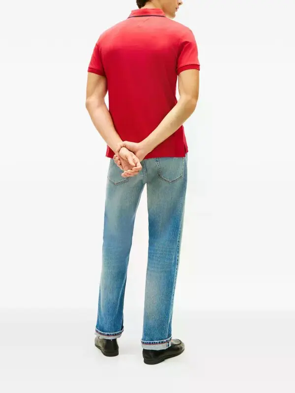 Tommy Hilfiger Tipped-collar Polo Shirt - Red