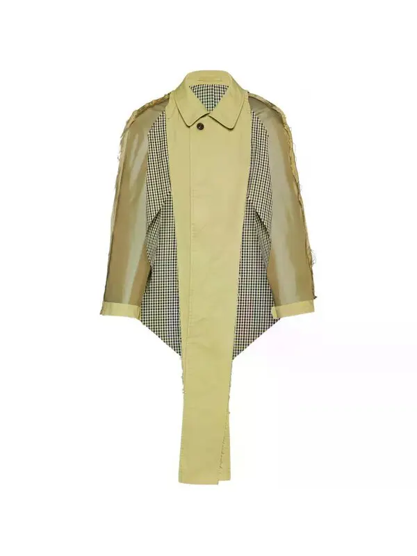MAISON MARGIELA Décortiqué Trench Cotton Scarf - Green