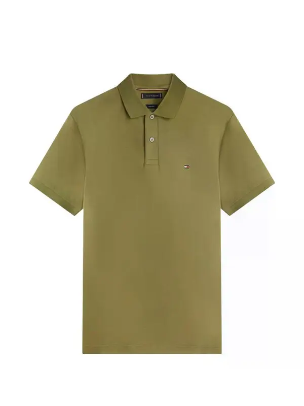 Tommy Hilfiger Short-sleeve Logo-detail Polo Shirt - Green