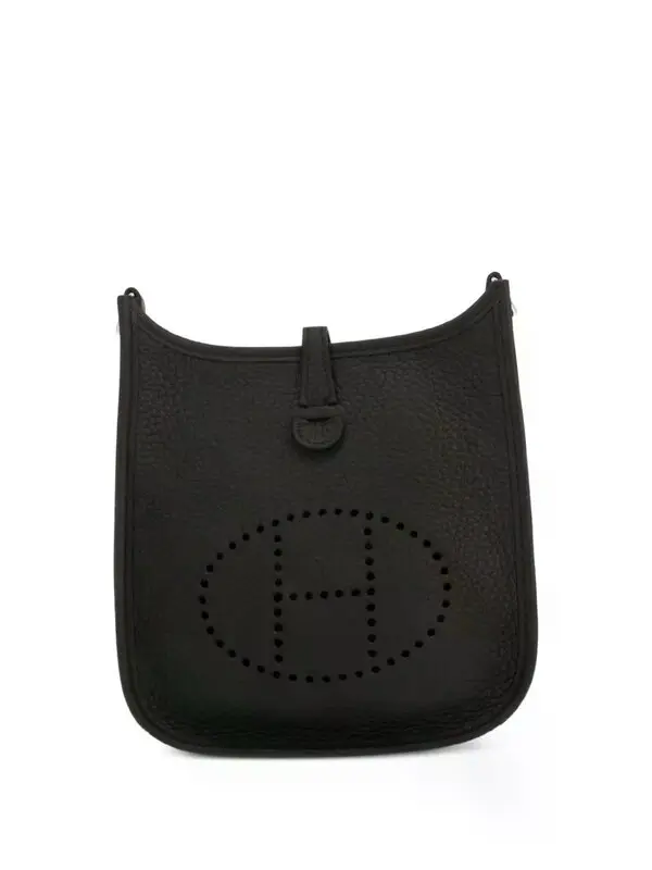 Hermès Evelyne Leather Mini Shoulder Bag - Black