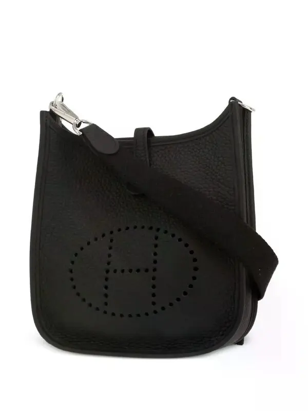 Hermès Evelyne Leather Mini Shoulder Bag - Black