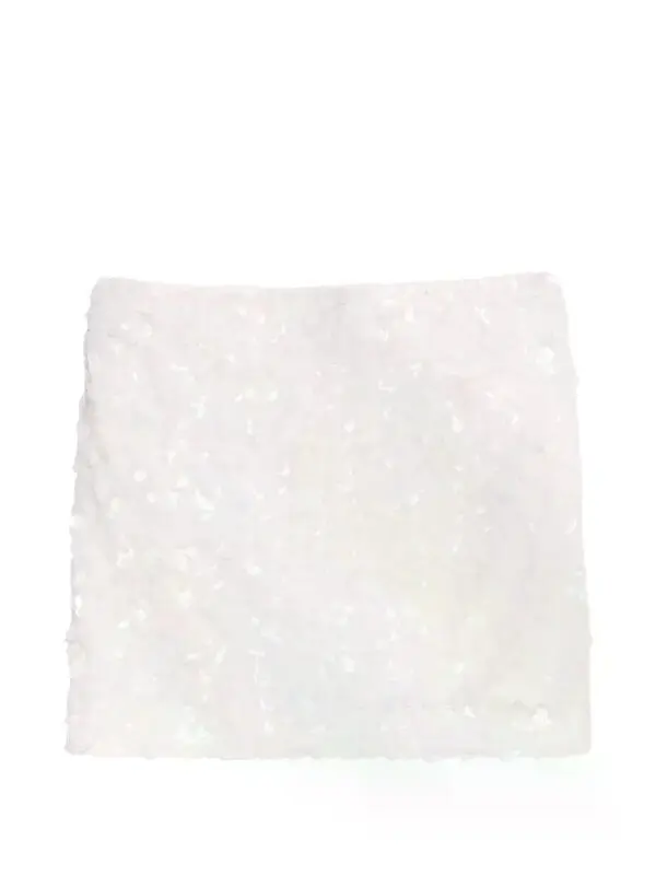 Calvin Klein Sequin-embellished Mini Skirt - White