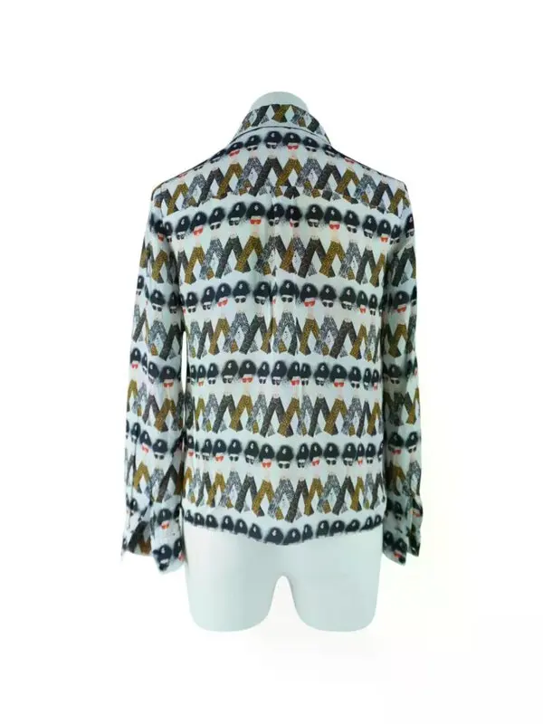 Alice + Olivia Patterned Long-sleeve Shirt