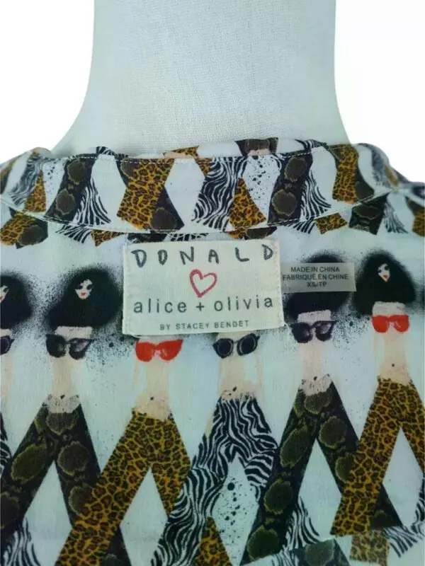 Alice + Olivia Patterned Long-sleeve Shirt