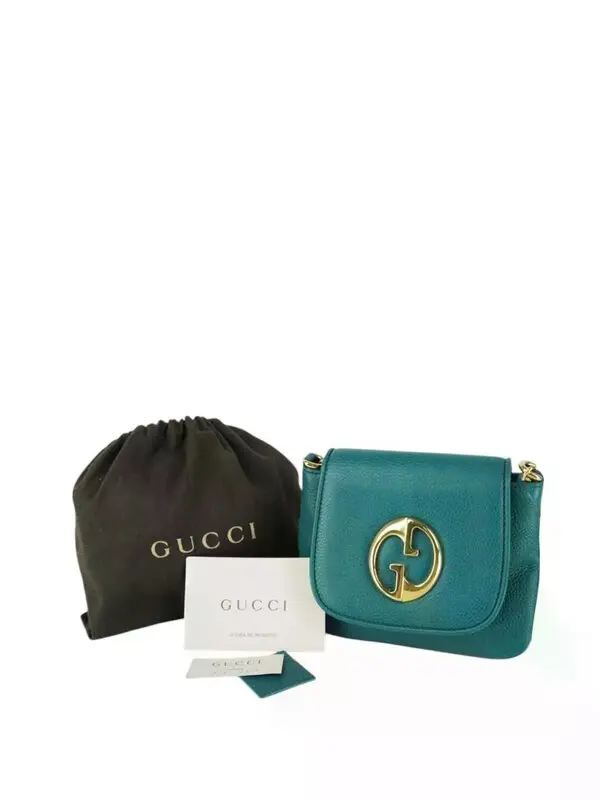 Gucci Pebbled Leather Logo Bag