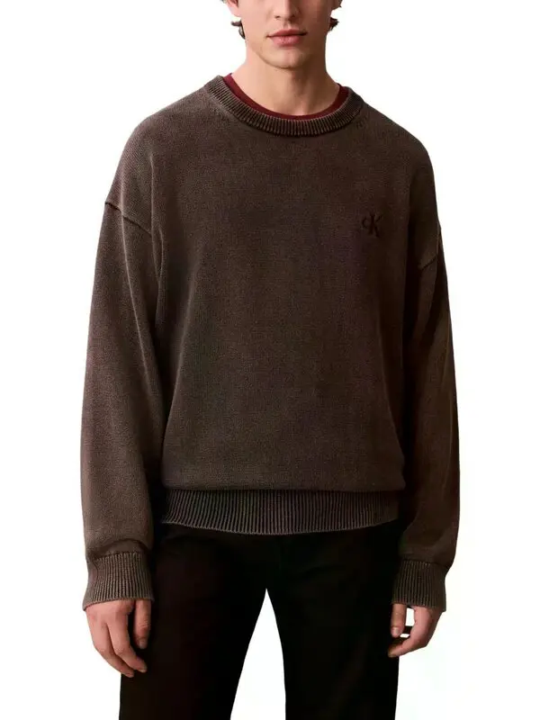 Calvin Klein Embroidered Crew Neck Jumper