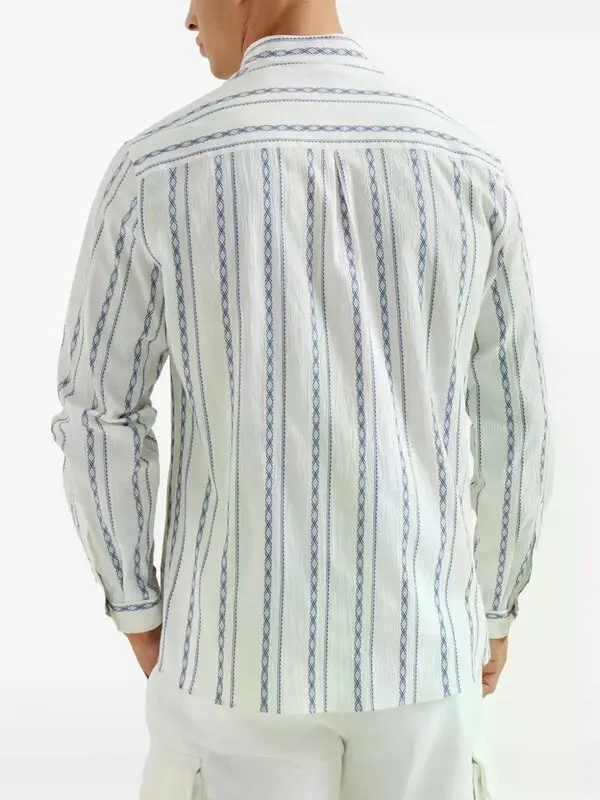 Brunello Cucinelli Mandarin Collar Shirt