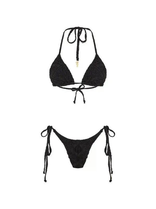 AMIR SLAMA Side-tie Bikini - Black