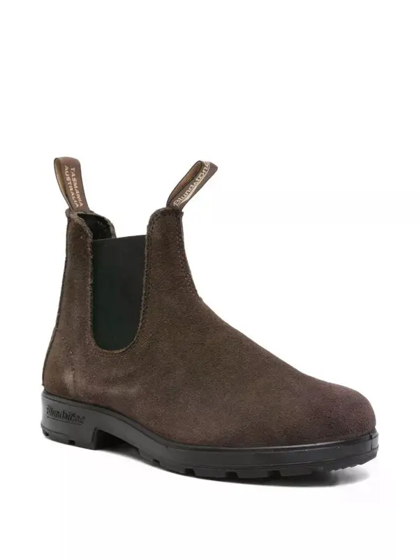 Blundstone Suede Chelsea Boots - Brown