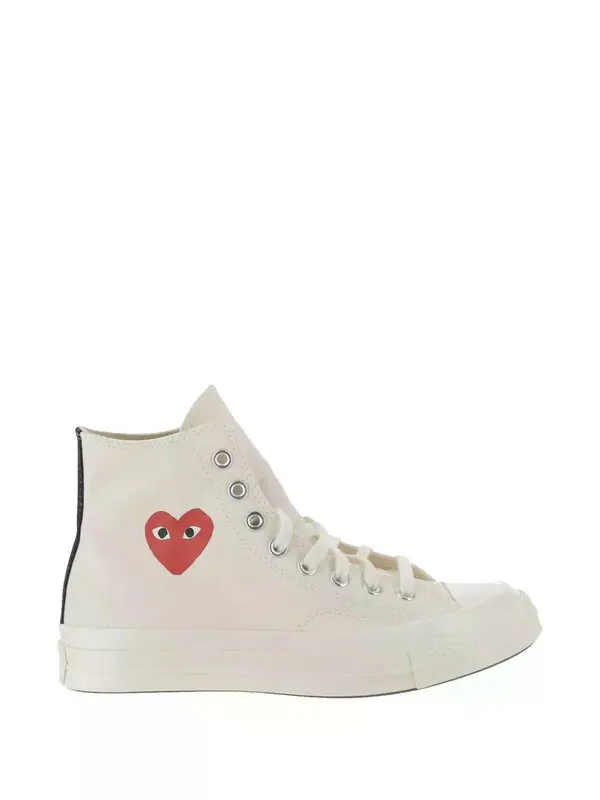 CONVERSE X COMME DES GARONS PLAY Chuck 70 Heart-motif Hi-top Sneakers - Neutrals