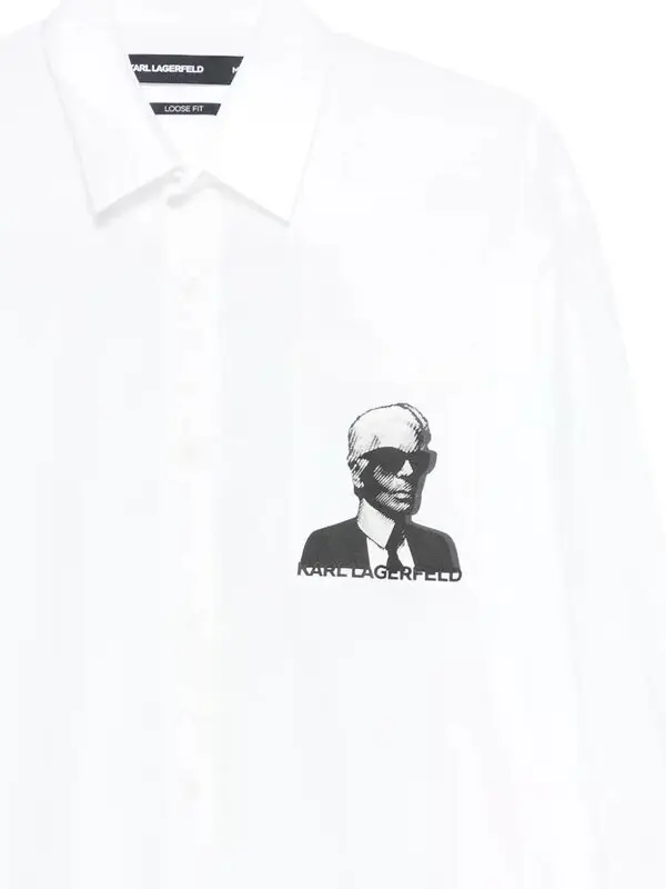 Karl Lagerfeld Portrait Casual Shirt