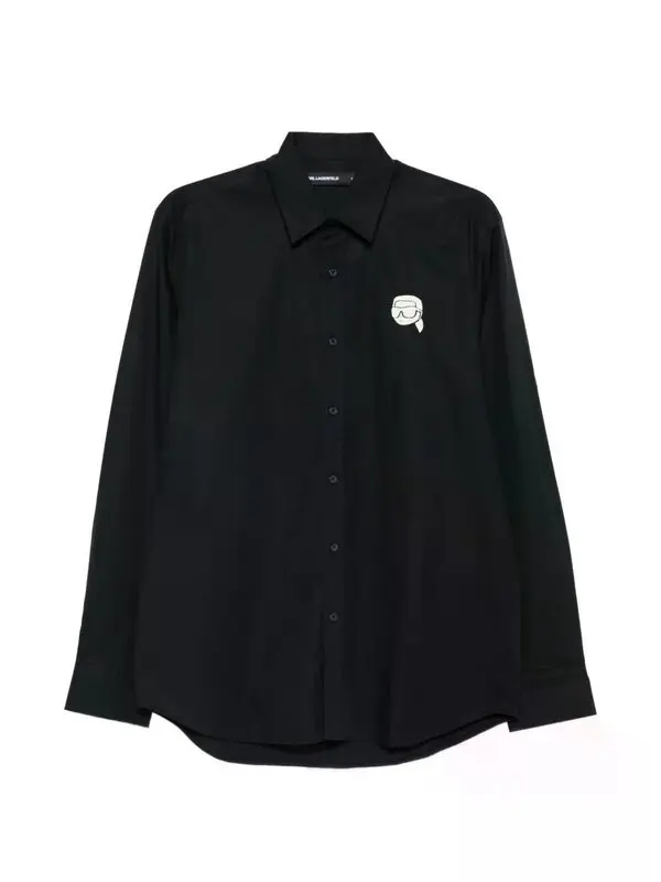 Karl Lagerfeld Logo Detail Shirt - Blue