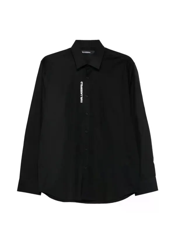 Karl Lagerfeld Logo Detail Shirt - Black