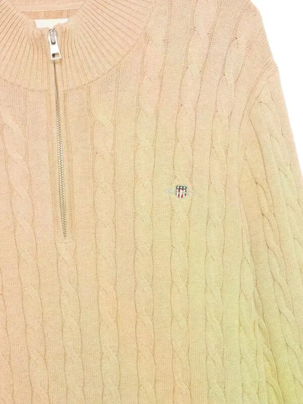 Gant Cable-knit Zip Sweater