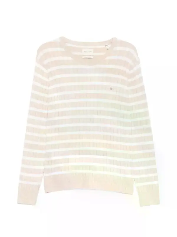 Gant Striped Sweater - Neutrals
