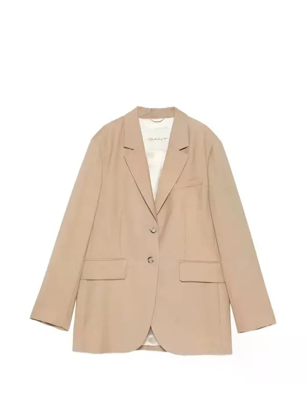 Gant Single-breasted Blazer - Neutrals