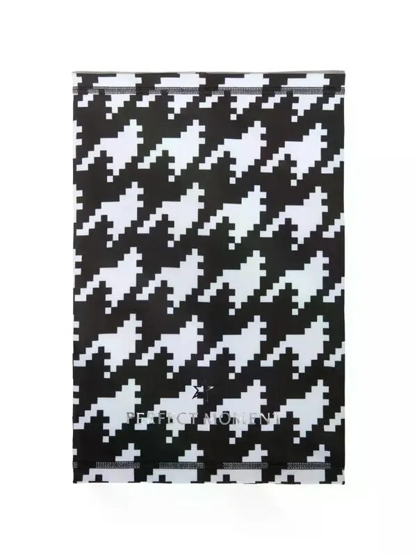 Perfect Moment Houndstooth Snood - Black