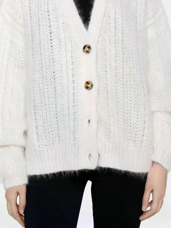 Soft Goat Buttoned Cardigan