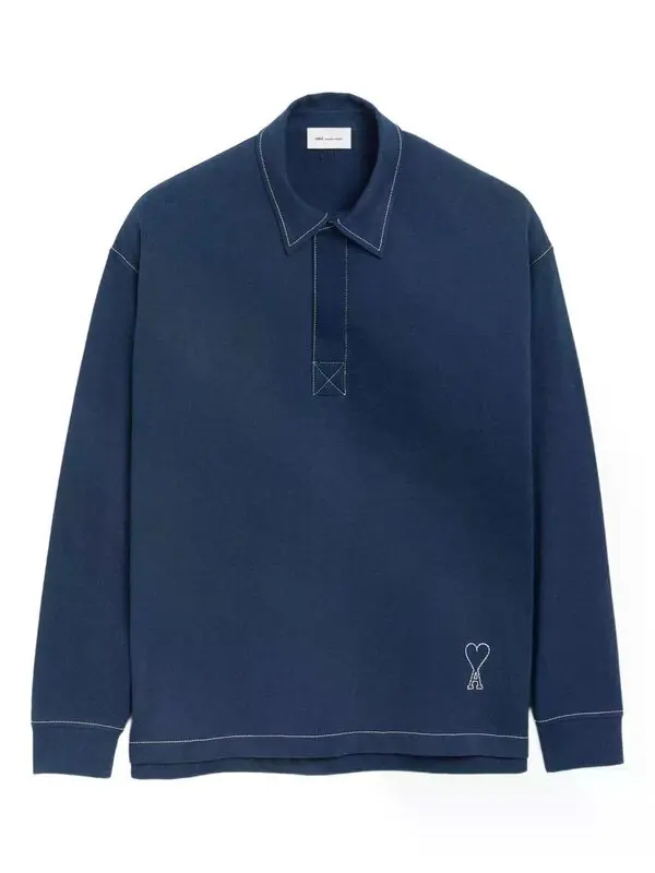 Ami De Coeur Logo Polo Shirt - Blue