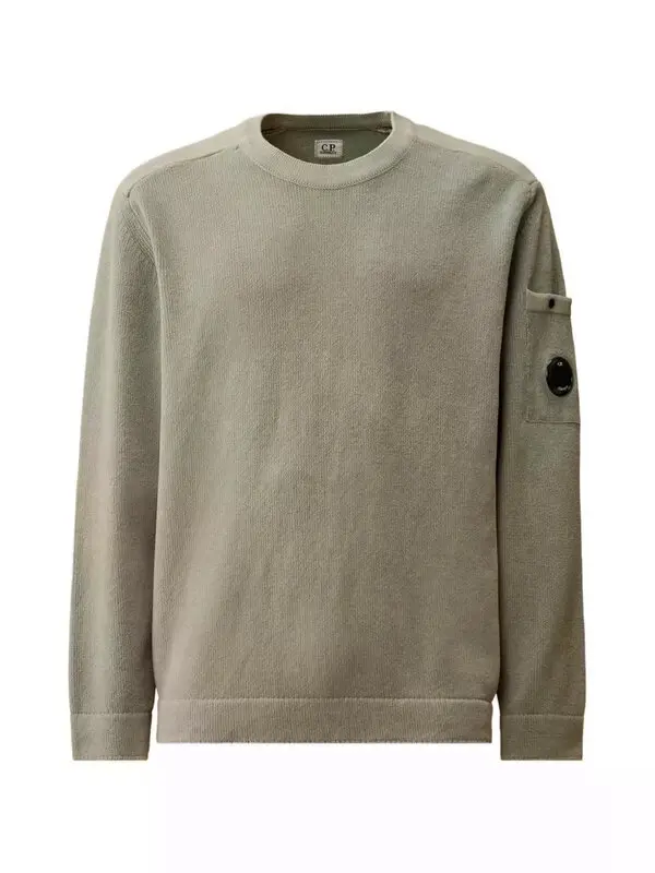 C.P. COMPANY Patch-pocket Crew-neck Sweater - Grey