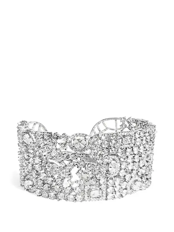 HZMER JEWELLERY Stardust Mirage Cuff Bracelet - Silver