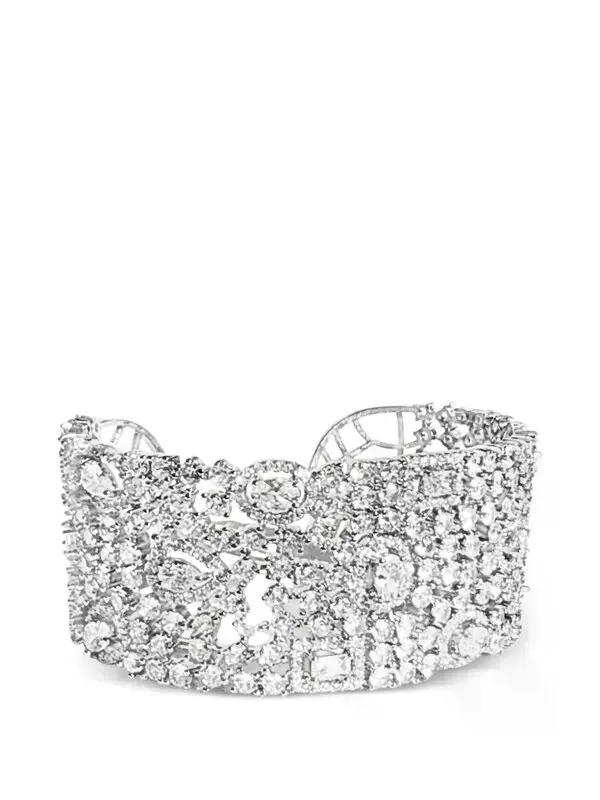 HZMER JEWELLERY Stardust Mirage Cuff Bracelet - Silver