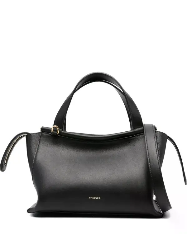 WANDLER Leather Tote Bag - Black