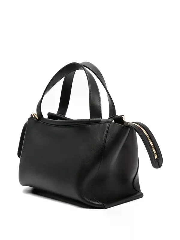 WANDLER Leather Top Handle Tote Bag