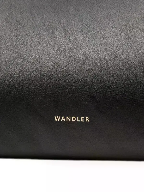 WANDLER Leather Top Handle Tote Bag