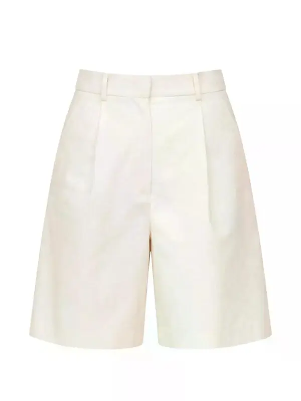 Max Mara Pleated Tailored Shorts - Neutrals