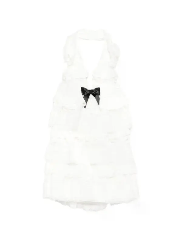 SHUSHU/TONG Ruffled Mini Dress - White