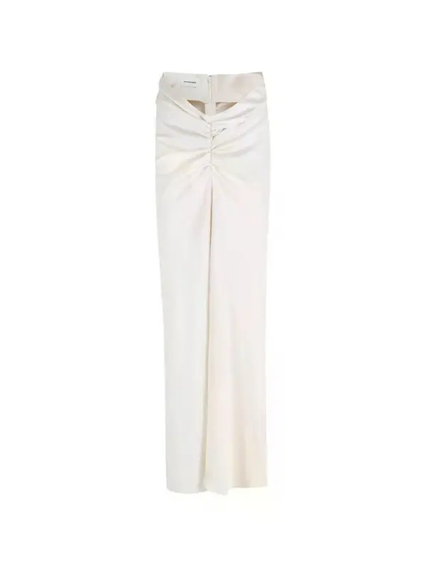 Andamane Iris Zip-fastening Maxi Skirt - White