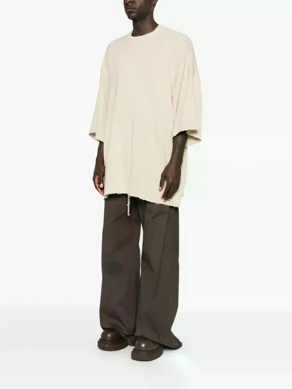 Rick Owens Tommy T Frayed T-shirt - Neutrals