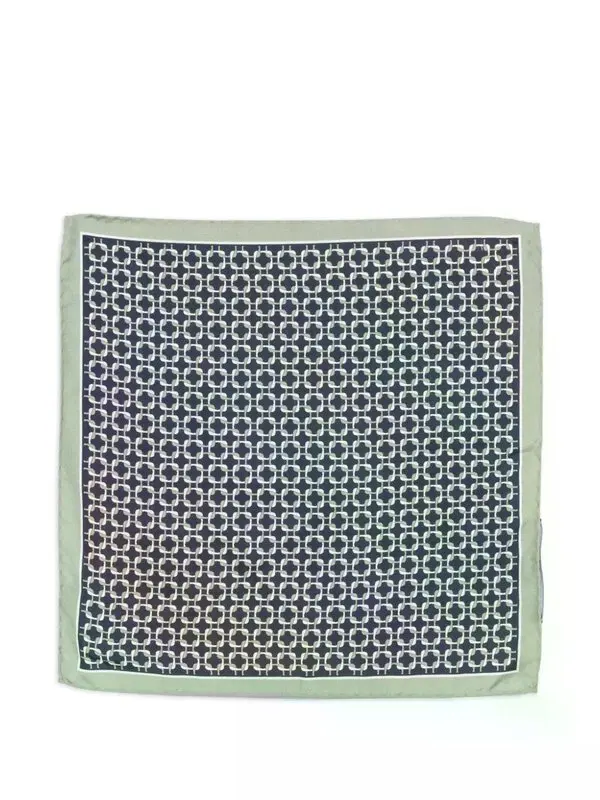 Tagliatore Patterned Pocket Square - Blue