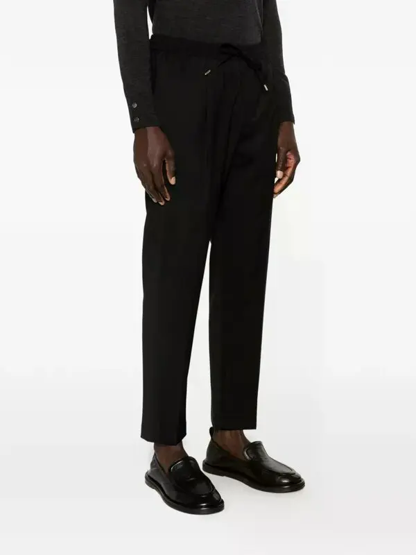 BRIGLIA 1949 Drawstring Trousers - Black