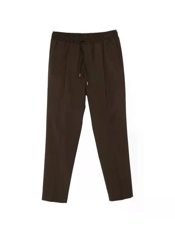 BRIGLIA 1949 Wimbledons Drawstring Trousers - Brown