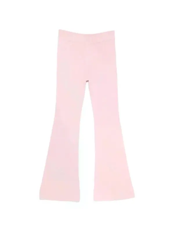 Eric Bompard Ribbed Flared Trousers - Pink