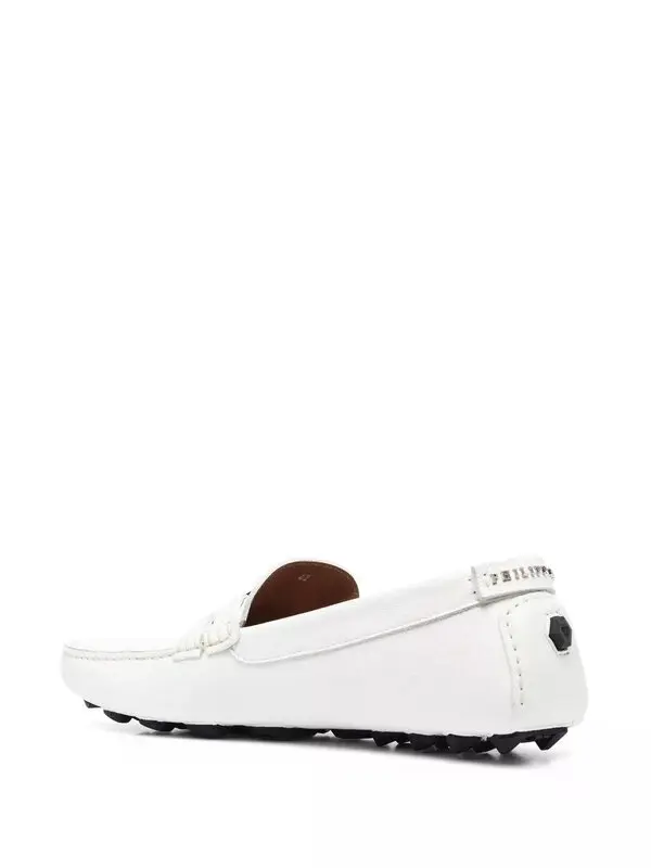 Philipp Plein Logo Moccasin Loafers