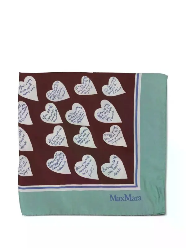 Max Mara Heart-print Scarf