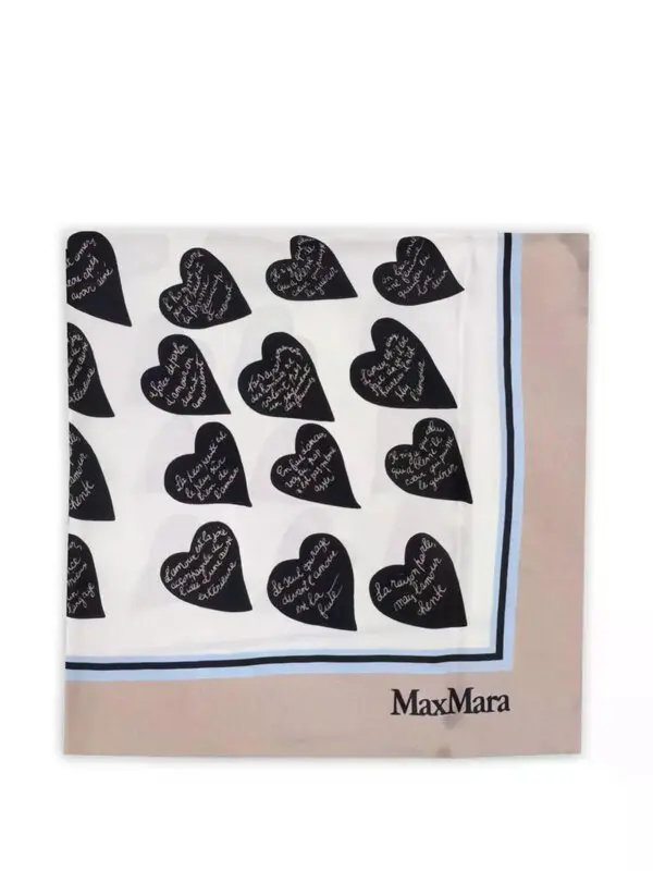 Max Mara Heart-print Scarf