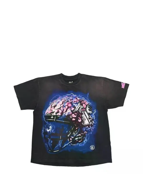 HELLSTAR Studios Brain Helmet T-shirt - Black