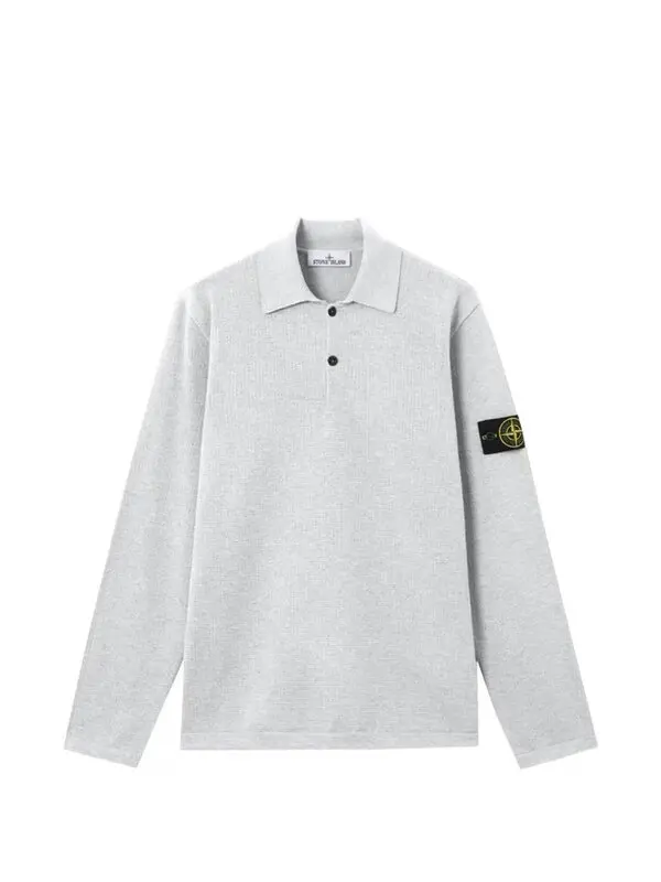 Stone Island Long-sleeve Polo Shirt - Grey