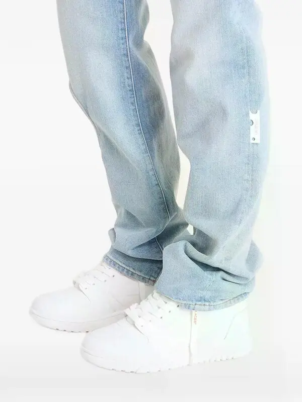 Off-White Cut-out Straight-leg Jeans