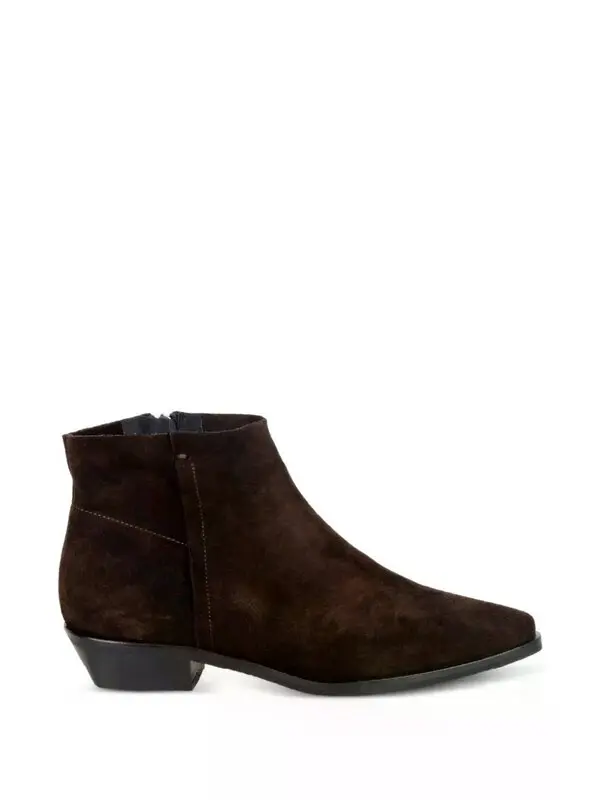 IMMA Pointed-toe Suede Boots - Brown