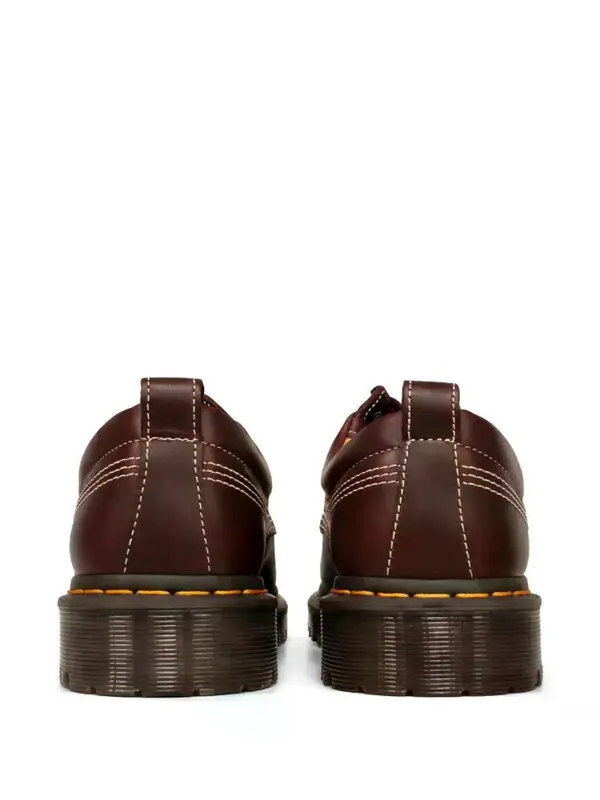 Dr. Martens Lowell Contrast-stitch Lace-up Derby Shoes - Brown